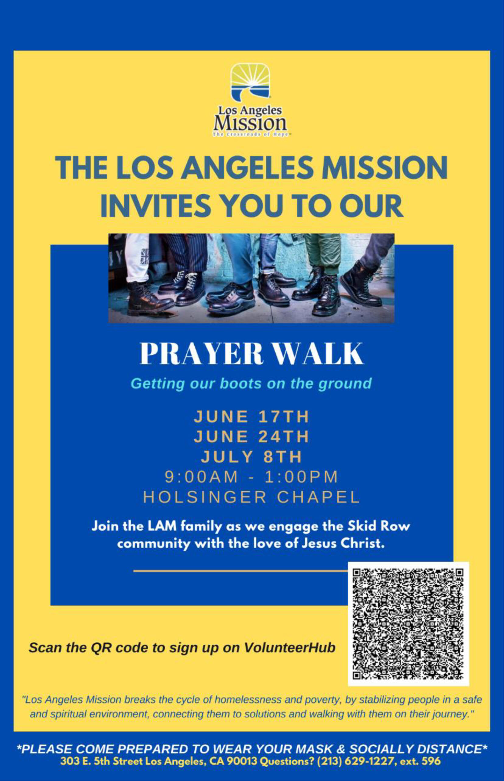 Prayer Walk Invitation - Los Angeles Mission
